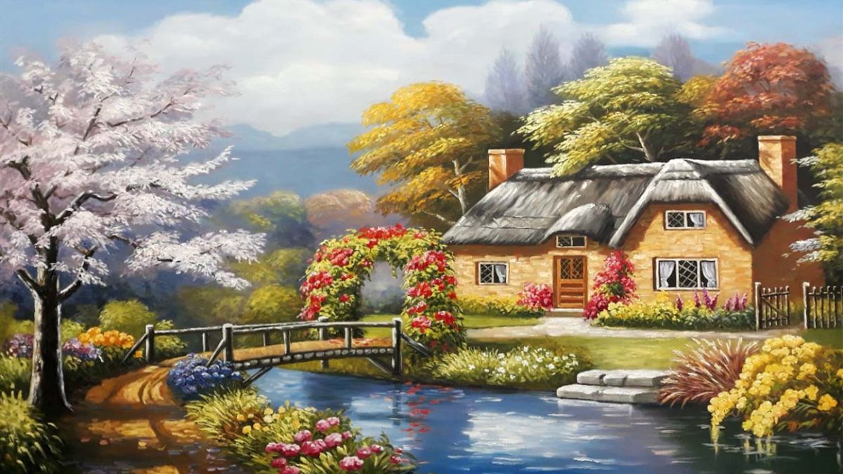 Hướng dẫn cách vẽ tranh phong cảnh thiên nhiên đẹp đơn giản